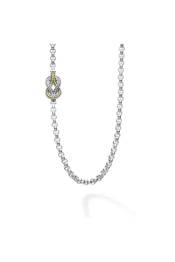 Lagos Newport Two-tone Knot Necklace