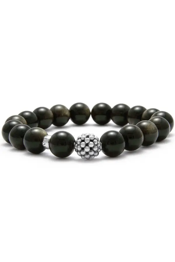 Lagos Maya Golden Obsidian Bracelet - Gold