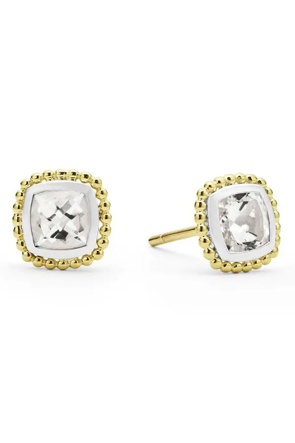 Lagos Rittenhouse Topaz Stud Earrings - White