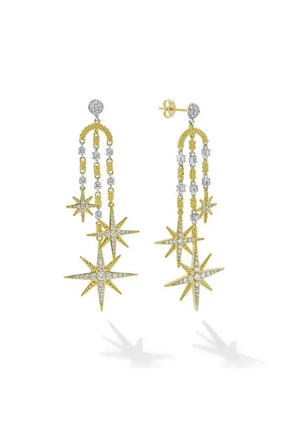 Lagos North Star 18k Diamond Drop Earrings Gold Editorialist