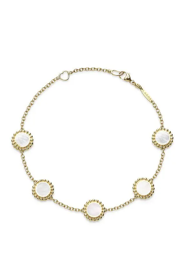 Lagos Covet Five Station Mother Of Pearl Bracelet