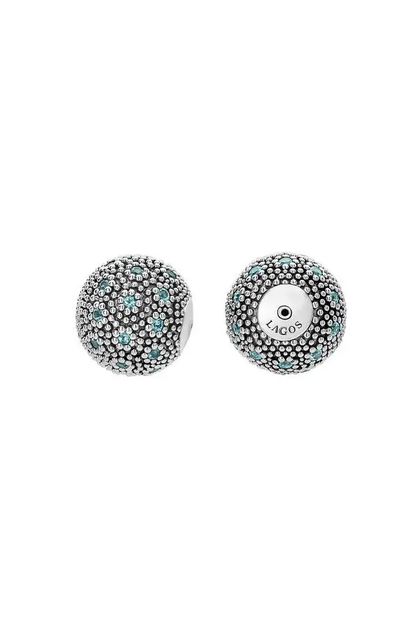 Lagos Signature Caviar Swiss Topaz Earring Backs