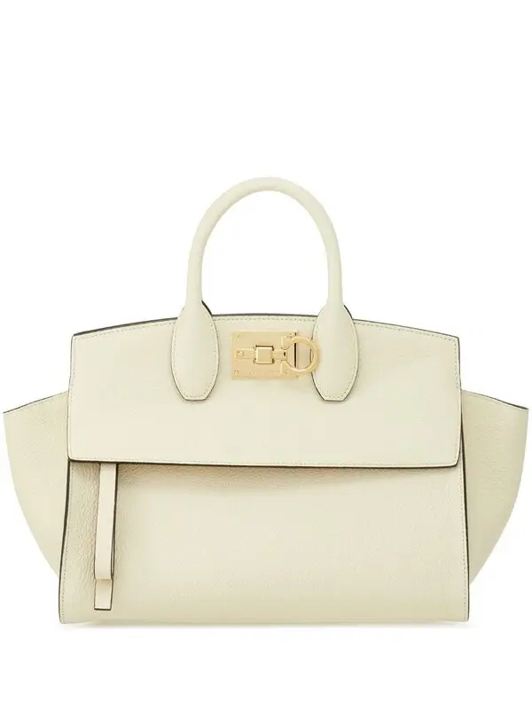 FERRAGAMO Medium The Studio Tote Bag - White