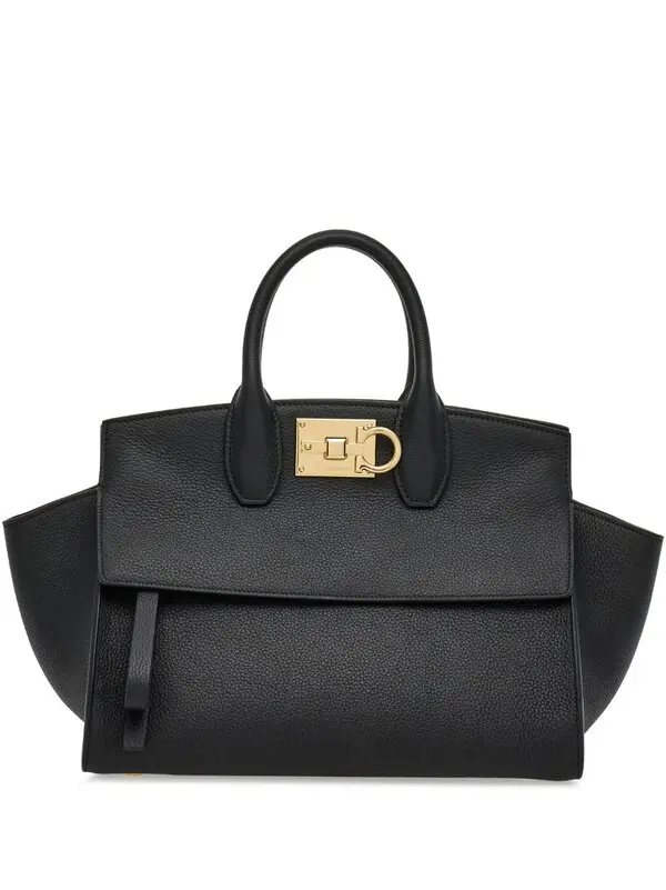 FERRAGAMO The Studio Soft Medium Tote Bag - Black