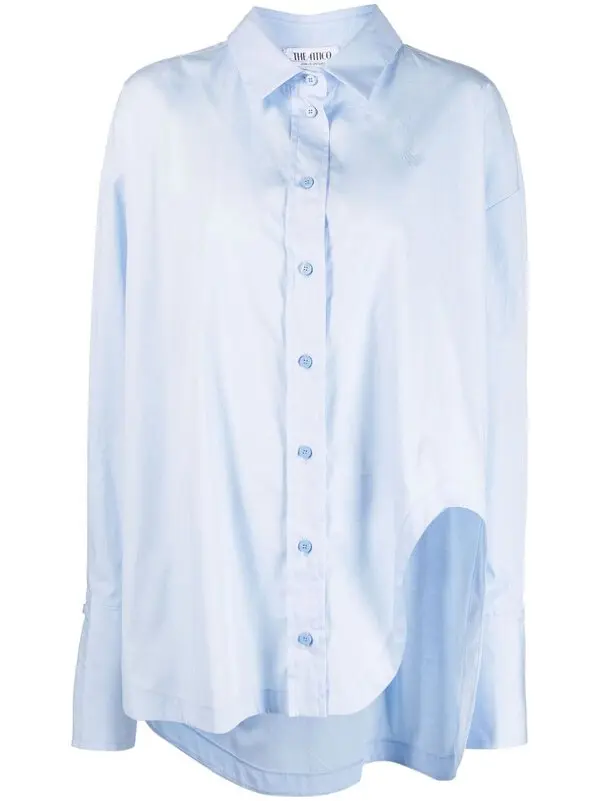 Attico Diana Long-sleeve Shirt - Blue