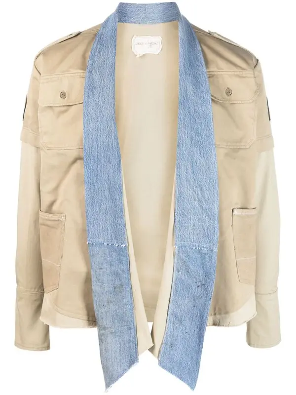 GREG LAUREN Two-tone Military Jacket