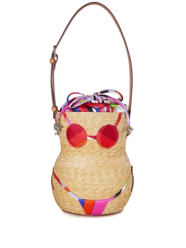 Emilio Pucci Nella Bikini-Appliqué Tote Bag - Neutrals | Editorialist