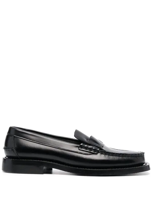 Hereu Sineu Leather Loafers - Black