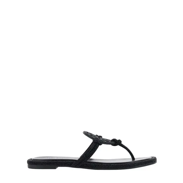 Tory Burch Miller Leather Sandals - Black