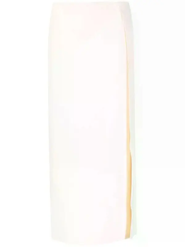 JIL SANDER Wrap Midi Skirt - Neutrals