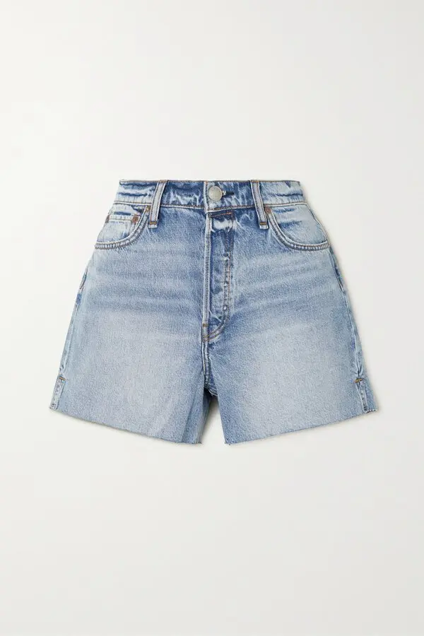 Rag Bone Vintage Cut Off Distressed Denim Shorts In Blue 40 - Main Image
