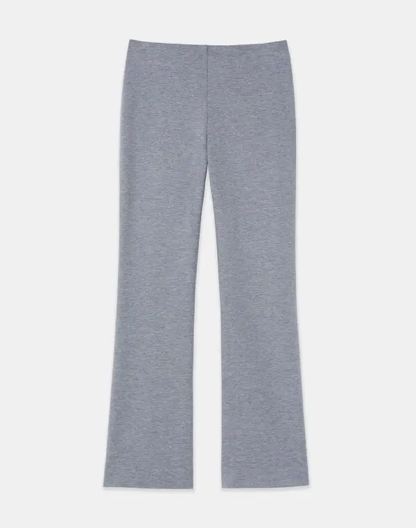 Lafayette 148 New York Punto Milano Gates Flared Ankle Pant - Nickel Melange