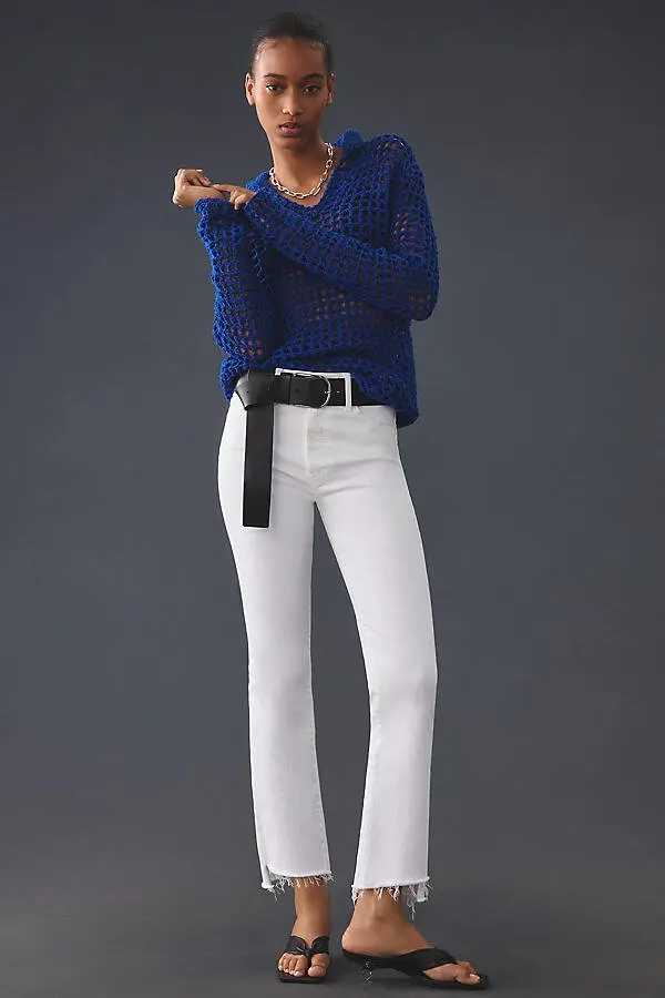 MOTHER The Insider Mid-rise Crop Jeans