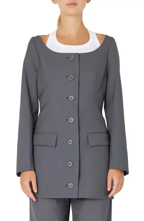 GREY LAB Boat Neck Blazer