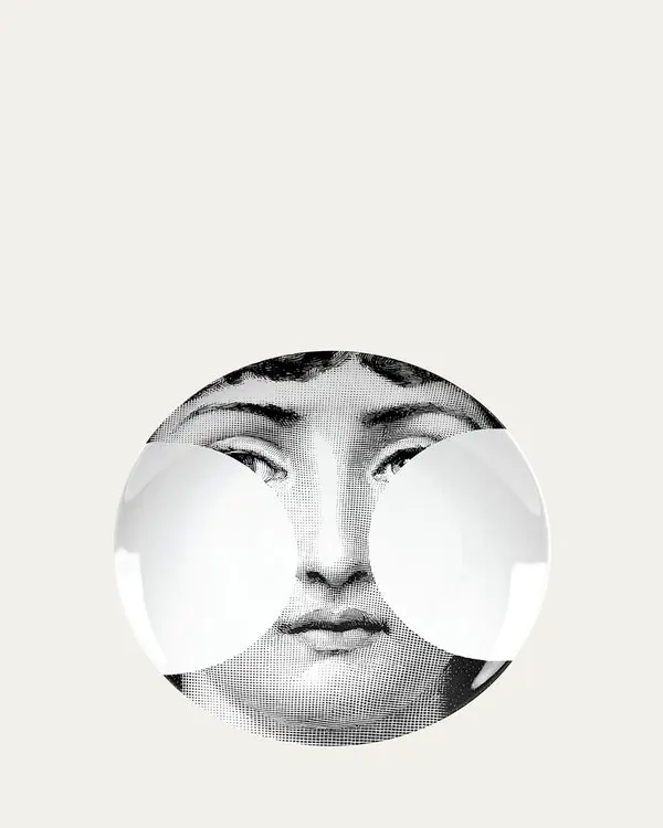 FORNASETTI Wall Plate Tema E Variazioni N.149 - Blackwhite