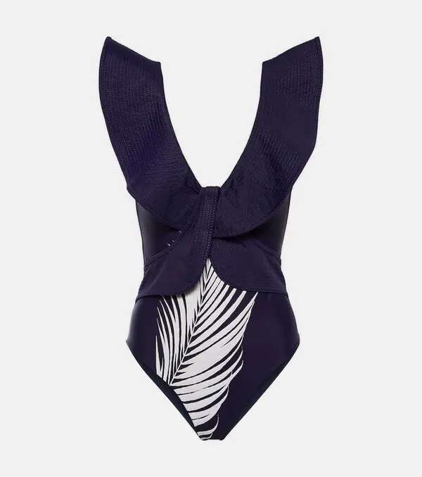 Johanna Ortiz Navegando Ruffle-trimmed Swimsuit