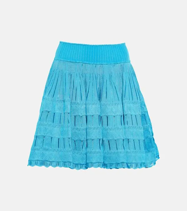Alaïa Crinoline Miniskirt - Blue