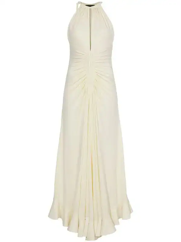 Proenza Schouler Crepe Jersey Ruched Dress In Neutrals - 65% Off |  Editorialist