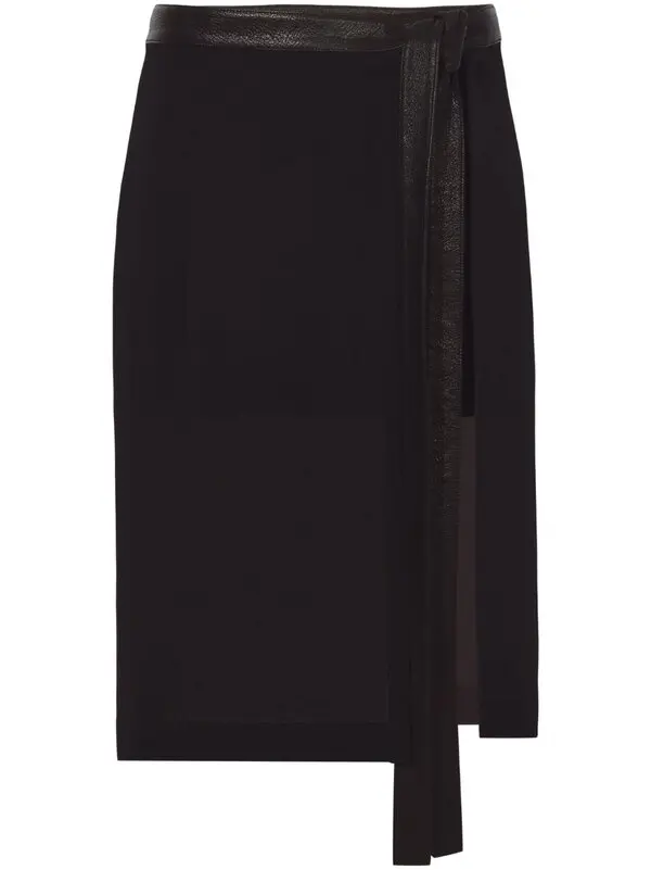 Proenza Schouler Layered Chiffon Wrap Skirt