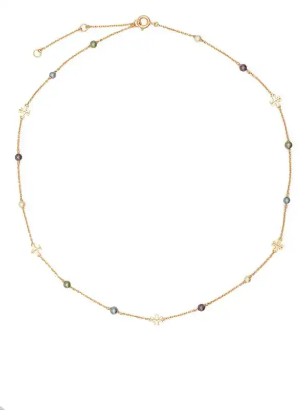 Tory Burch Kira Pearl Delicate Necklace - Gold | Editorialist