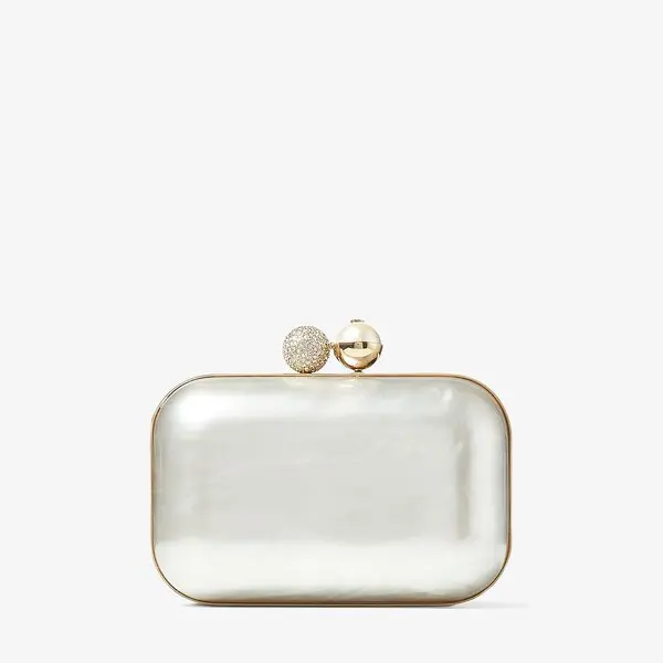 JIMMY CHOO Cloud Mother Of Pearl Clutch - Neutral