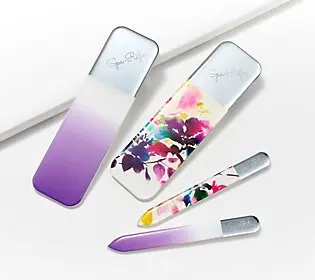 Sparific Spa-Rific Laser Etched Hardened Glass 4pc Mani& Pedi File Set ...