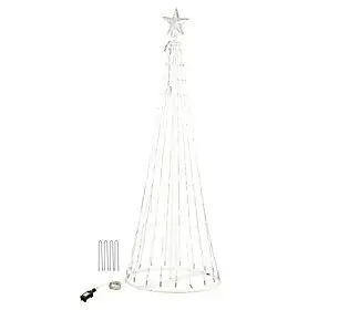 EVERGREEN Indoor/outdoor Cone Tree With Rgb Lig Ts 75