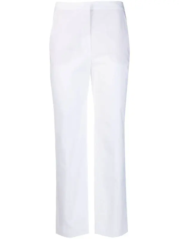 MERCI Concealed-fastening Cotton Trousers - White