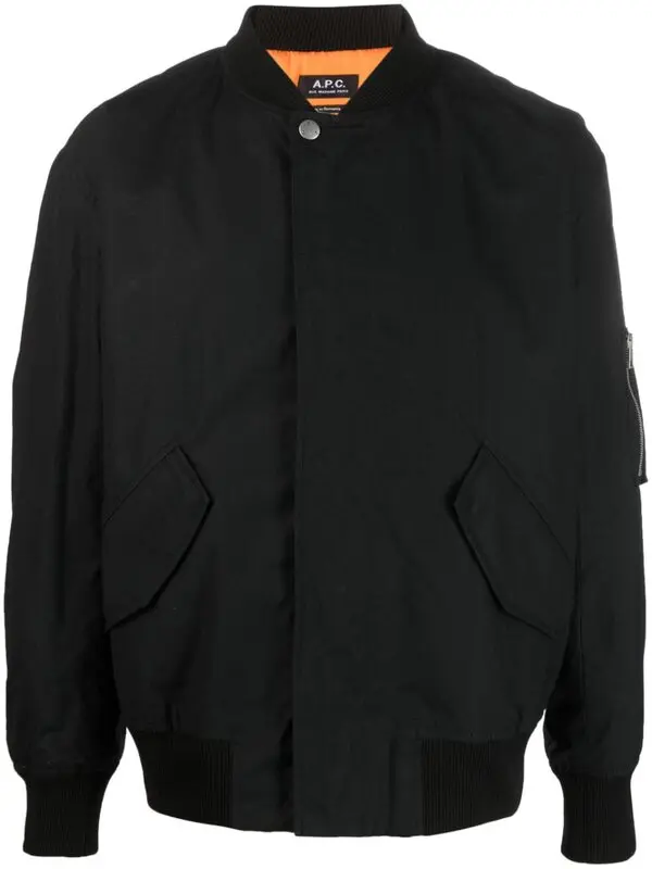 A.p.c. Zip-pocket Cotton Bomber Jacket