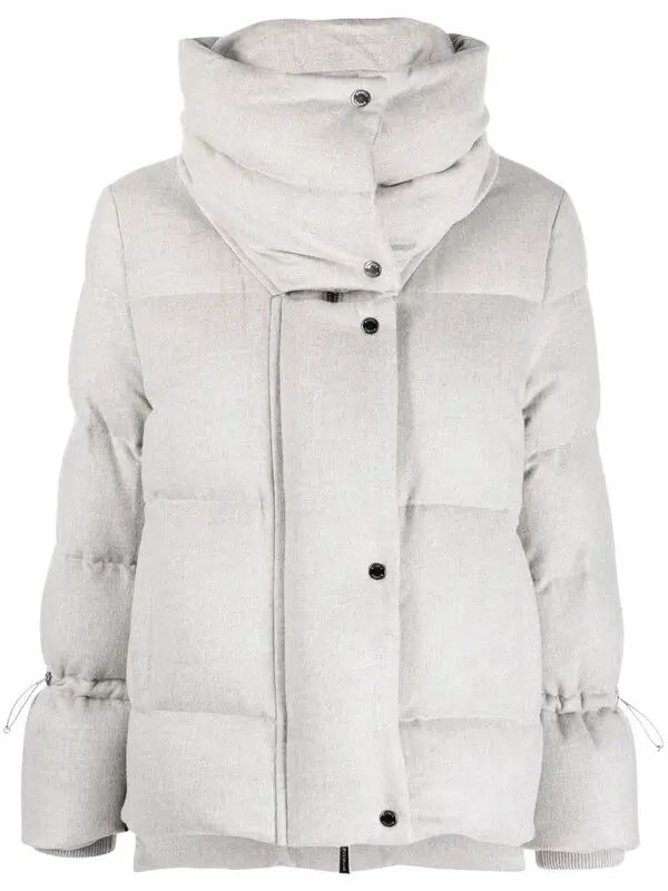 MOORER Zip-up Padded Jacket