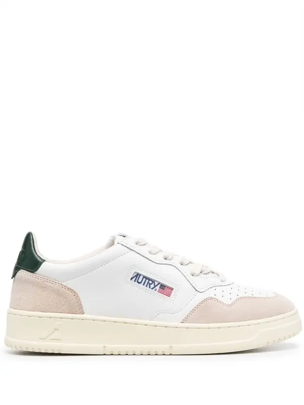 AUTRY Medalist Panelled Leather Sneakers - White
