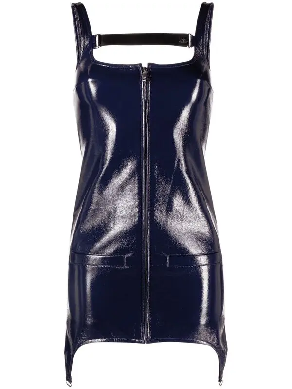 COURREGES Strap-embellished Mini Dress