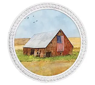 SINCERE SURROUNDINGS 14' Barn Americana Scene B Eaded Art