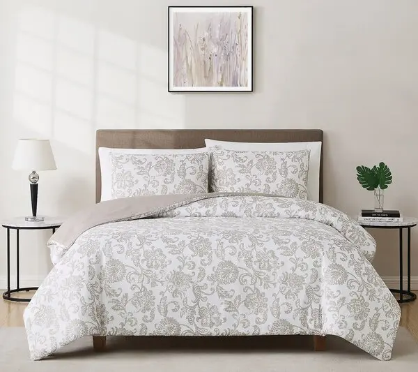 CANNON Sylvana Jacobean King 3 Piece Duvet Cove Set