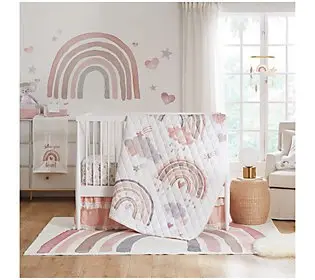 LEVTEX BABY Over The Rainbow 4-piece Nursery Cr Ib Bedding Set