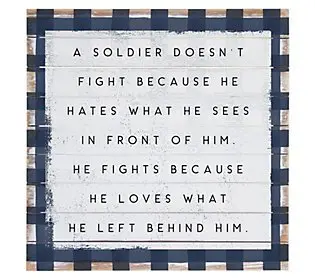 SINCERE SURROUNDINGS 14' Soldier Doesn't Fight Erfect Pallet
