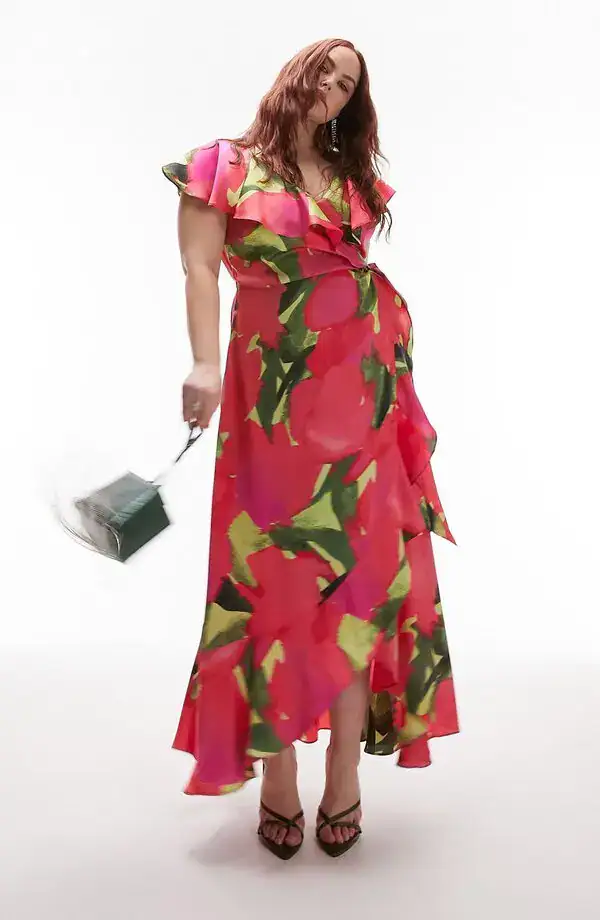 topshop satin wrap dress Topshop wrap dress