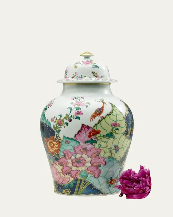 MOTTAHEDEH Tobacco Leaf Ginger Jar