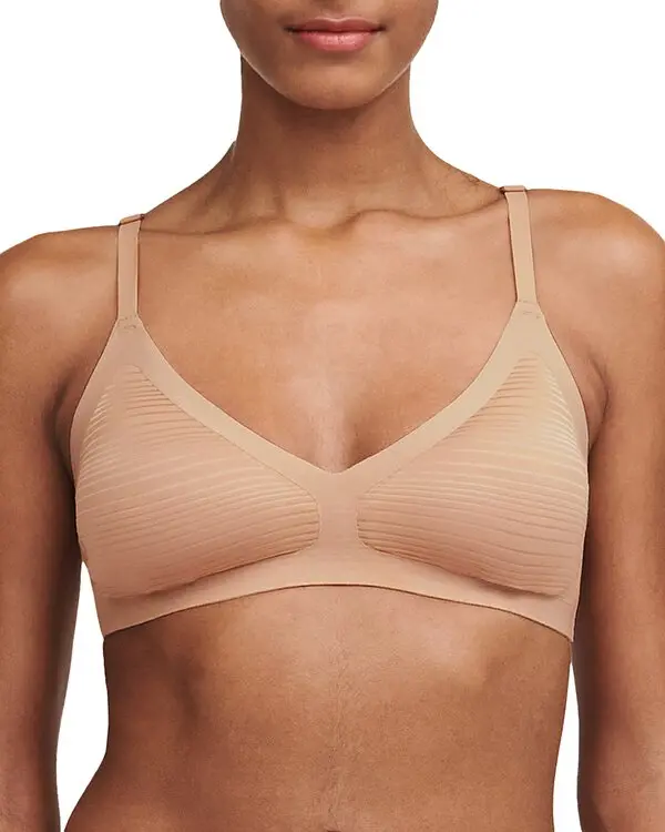 Chantelle Soft Stripe Padded Bralette - Sirrocco