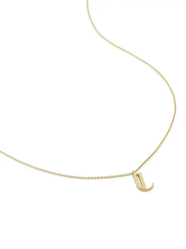 Monica Vinader Alphabet J Adjustable Necklace - Gold