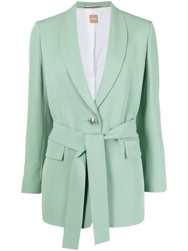 Hugo Boss Single-breasted Belted Blazer
