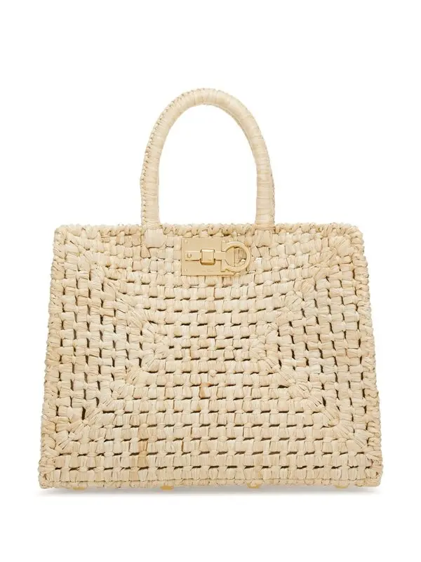 FERRAGAMO The Studio Medium Tote Bag - Neutrals