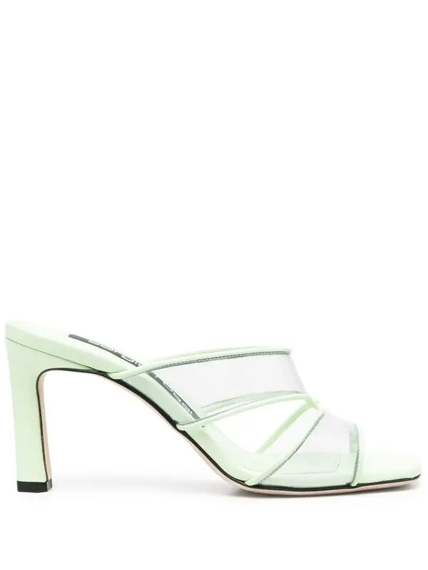 SERGIO ROSSI 90mm Sr Lunettes Sandals - Green