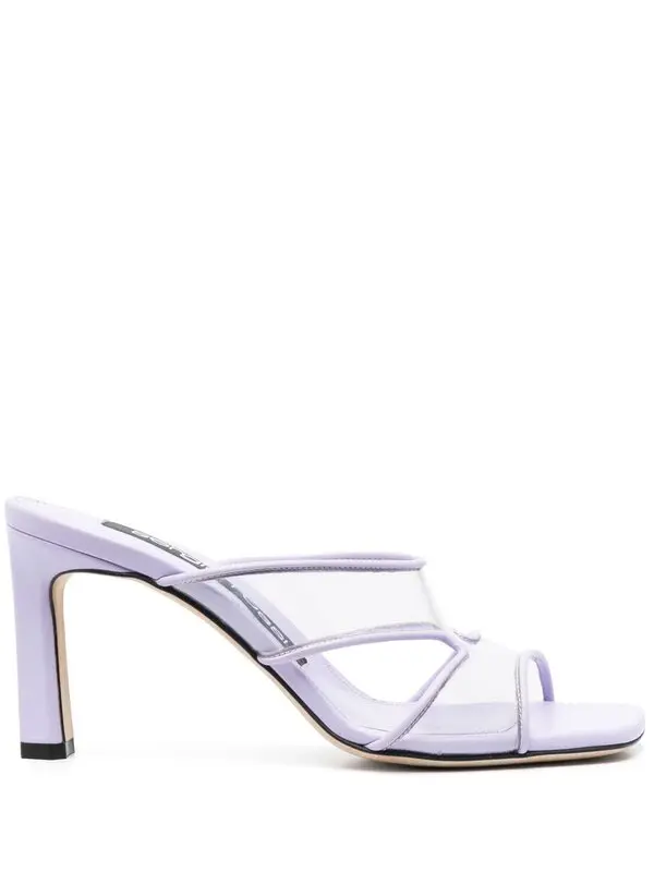 SERGIO ROSSI 85mm Sr Lunettes Sandals - Purple