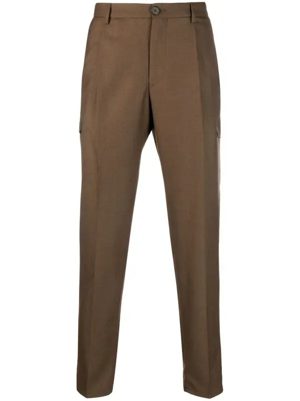 Tagliatore Pleated Virgin Wool Trousers