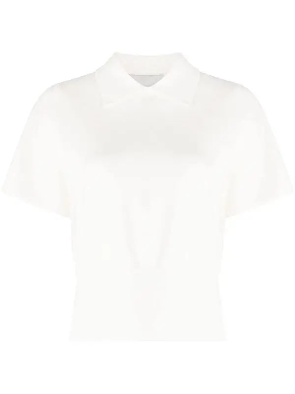 3.1 Phillip Lim Crepe-texture Polo Top