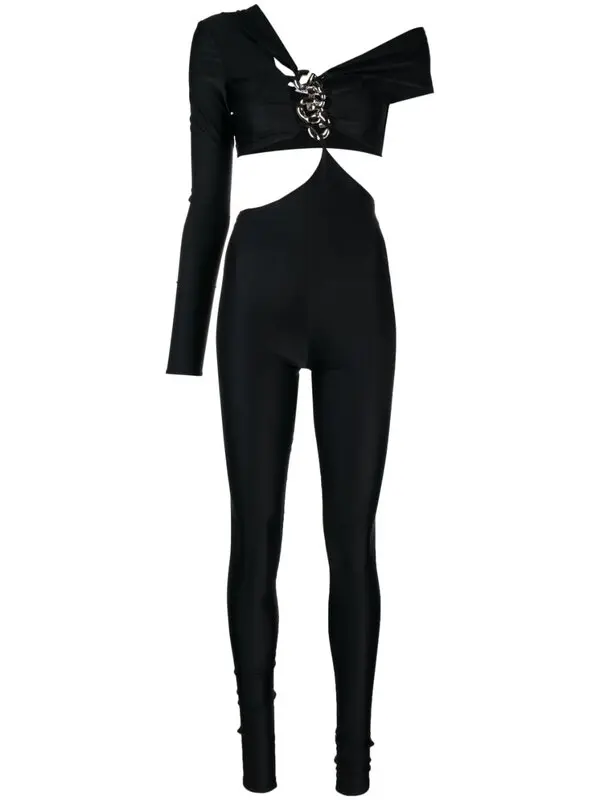 Gcds Logo-chain One-shoulder Jumpsuit