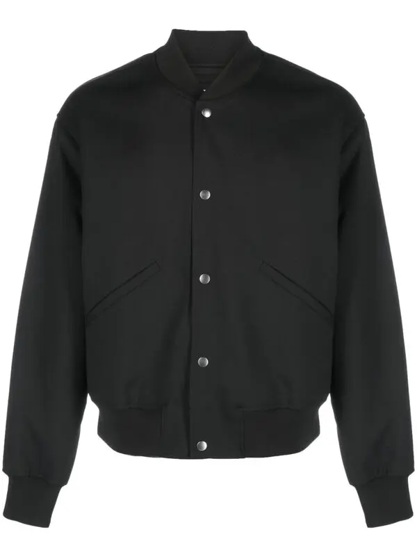 JIL SANDER Plain Cotton Bomber Jacket