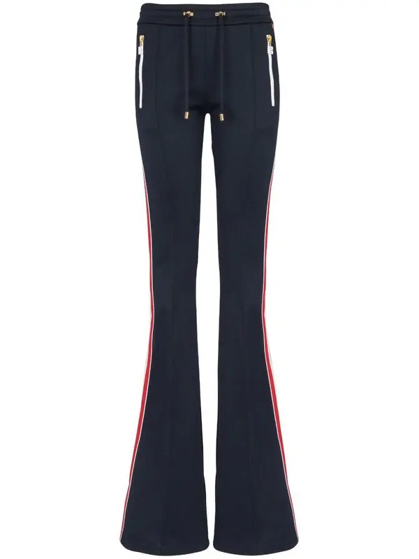Balmain Stripe-detail Flared Trousers