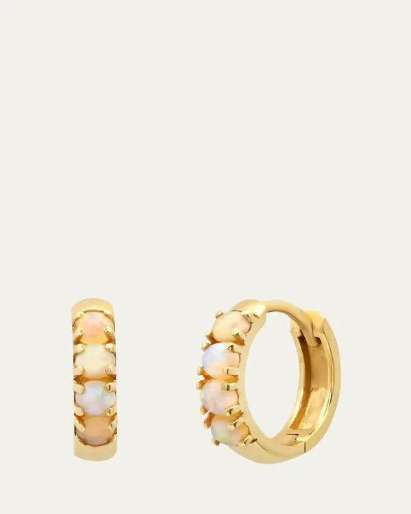 ANDREA FOHRMAN Opal Pave Huggie Earrings